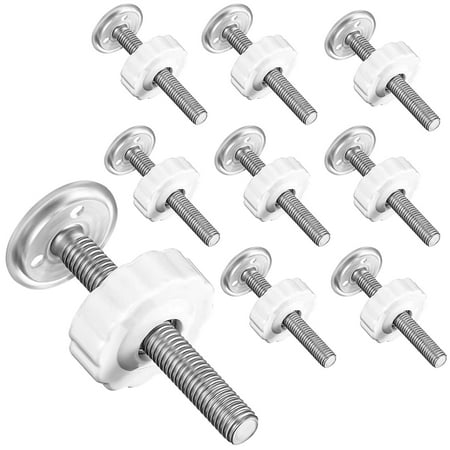 8 Pieces 10mm M10 Baby Gate Threaded Spindle Rod, Replacement Hardware ...