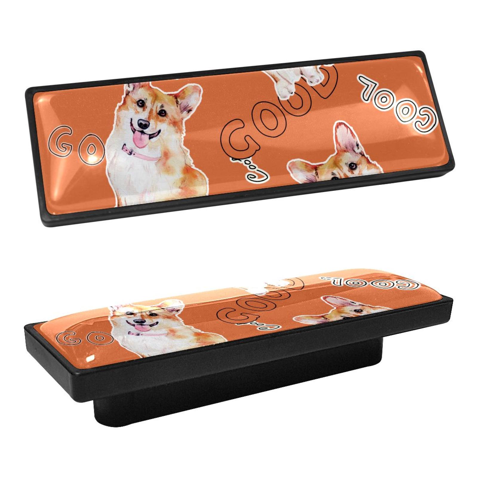 4 Pcs Rectangle Cabinet Handle Cupboard Knob Drawer Pulls Handle Corgi ...