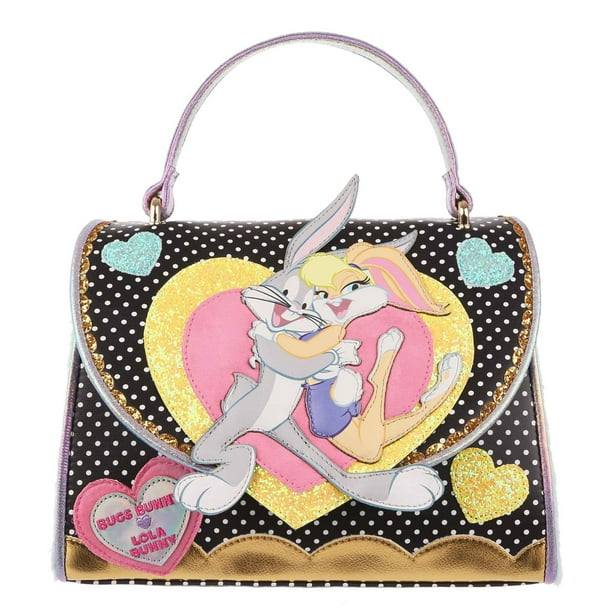 Irregular Choice Looney Tunes Bugs Bunny Lola COUPLE GOALS BAG Black ...