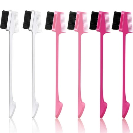 SUZH 6 Pieces Hair Edge Brush Eyelash Comb Edge Control Brush Comb ...