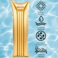 Pool Central 6' Inflatable Golden Swimming Pool Mattress Float ...