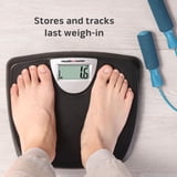 Health o meter Weight Tracking LCD Bathroom Scale, Black, 350lbs ...