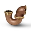 Proflo Pfptb 1-1/4" Brass P-Trap - Cleanout Plug - Walmart.com