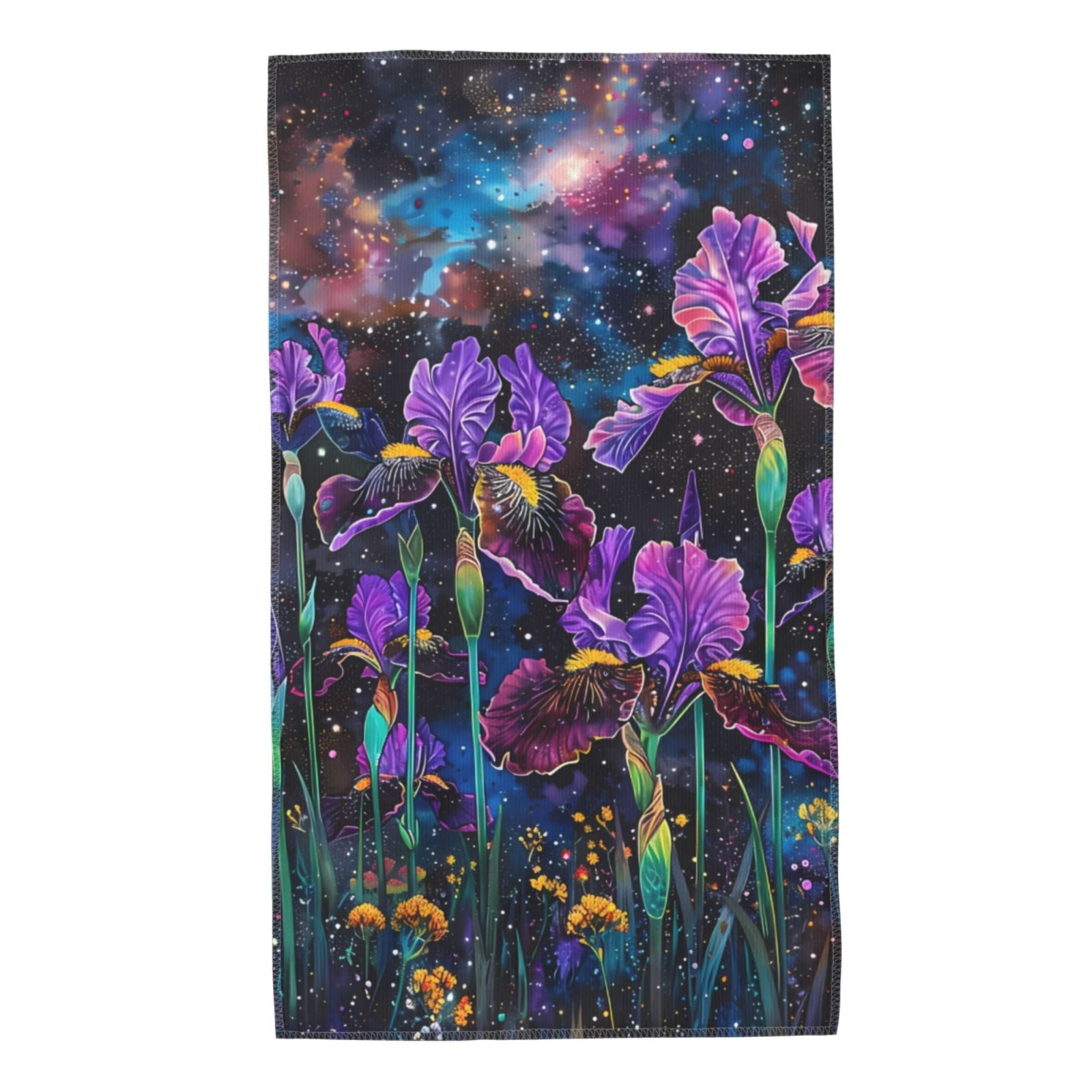 Balery Starry Night Iris Field Toalla de Microfibra Premium con ...