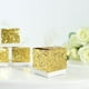 Efavormart 25 Pack | 2" Gold Sequin Glitter Mini Gift Boxes With White ...