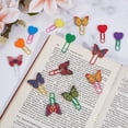 70Pcs 2 Styles Plastic Paper Clips Bookmark Marking Clips Mixed Shapes ...