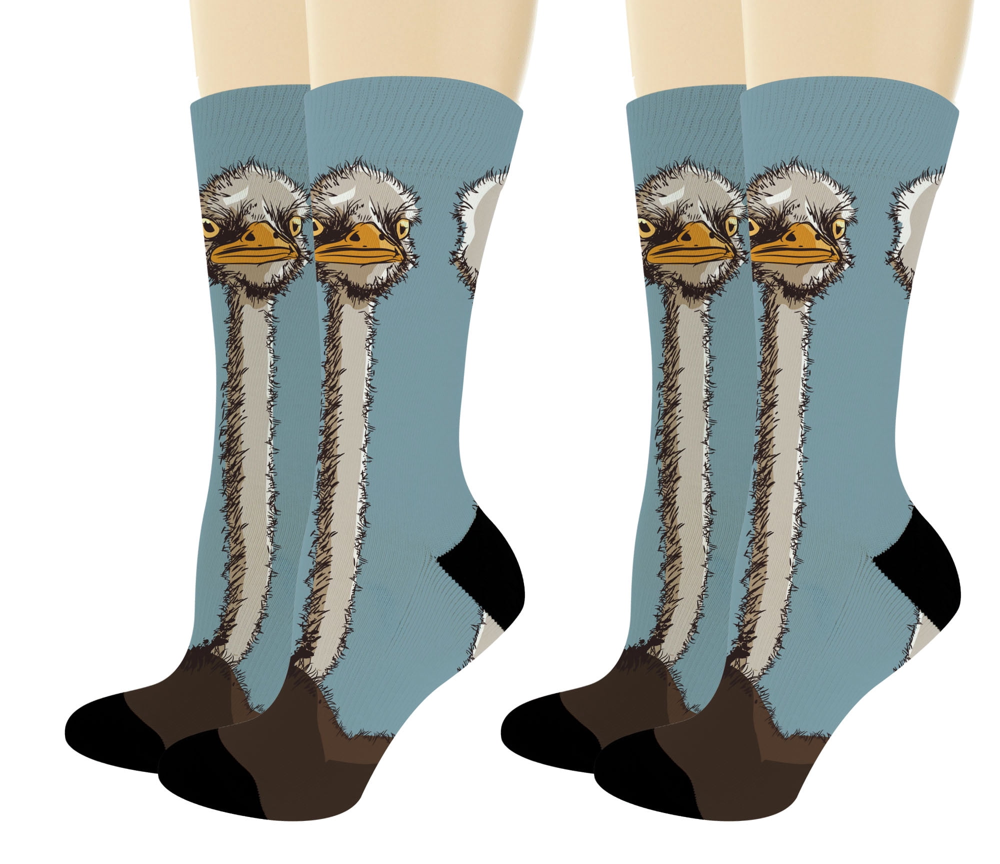 ThisWear Safari Animal Print Socks Ostrich Socks Ostrich Gift Set Bird ...