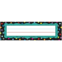 Carson Dellosa Eric Carle Dots Name Plates (36 desk nameplates ...