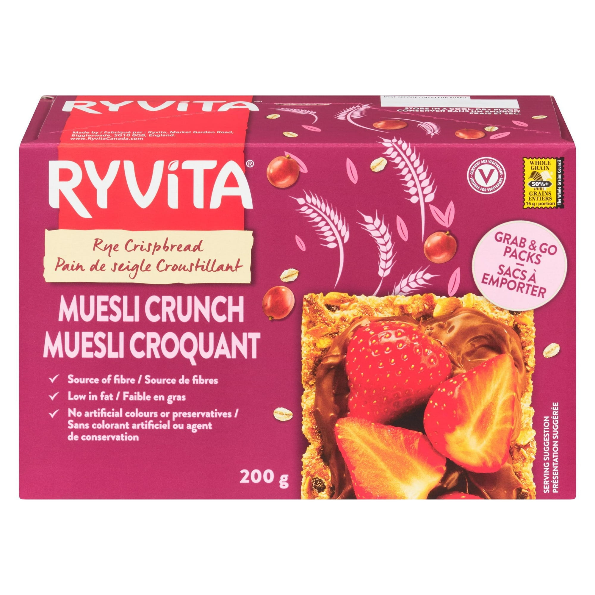 Click here for Ryvita Muesli Crunch Crispbread prices