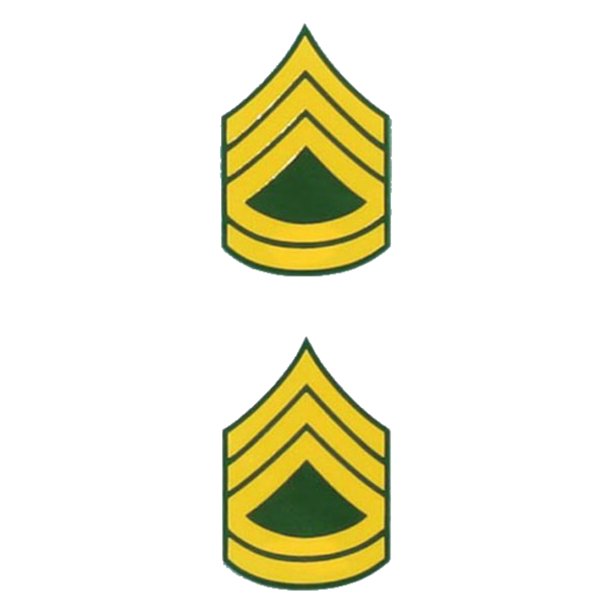 US Army E-7 Sergeant 1st Class Rank 2-Piece SFC Decals - Veteran Owned ...
