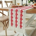 Blaxill Boho Macrame Table Runner | Woven Polyester Tassel Design | Red ...