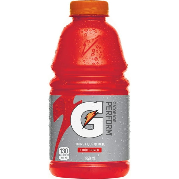 Boisson pour sportifs Gatorade Punch aux fruits; bouteille de 950 mL ...