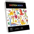 9" x 12" Sketch Book, 200 Sheets Top Spiral Bound Sketchbook with Acid ...