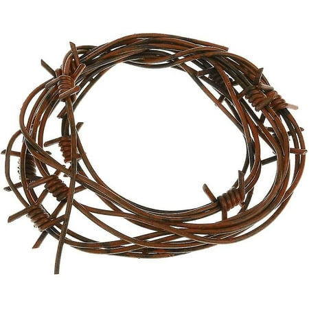 Auspicious-rusty Brown Fake Barbed Wire Haunted House Halloween Horror ...