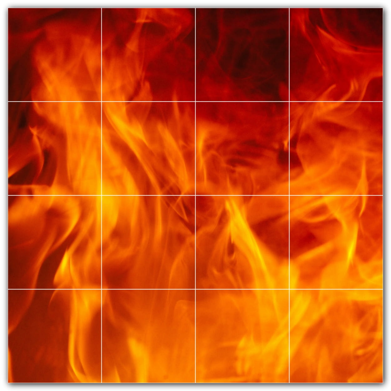 Picture-Tiles.com: Fire Ceramic Tile Wall Mural WAL500609-44XL. 48"W x ...