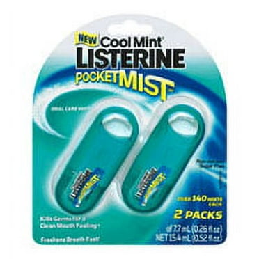 Listerine Pocket Mist Cool Mint 7.7 ml (Pack of 6) - Walmart.com