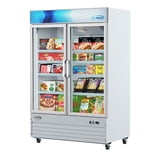 KoolMore 45 cu. ft. 2-Door Glass Display Merchandiser Freezer in White ...