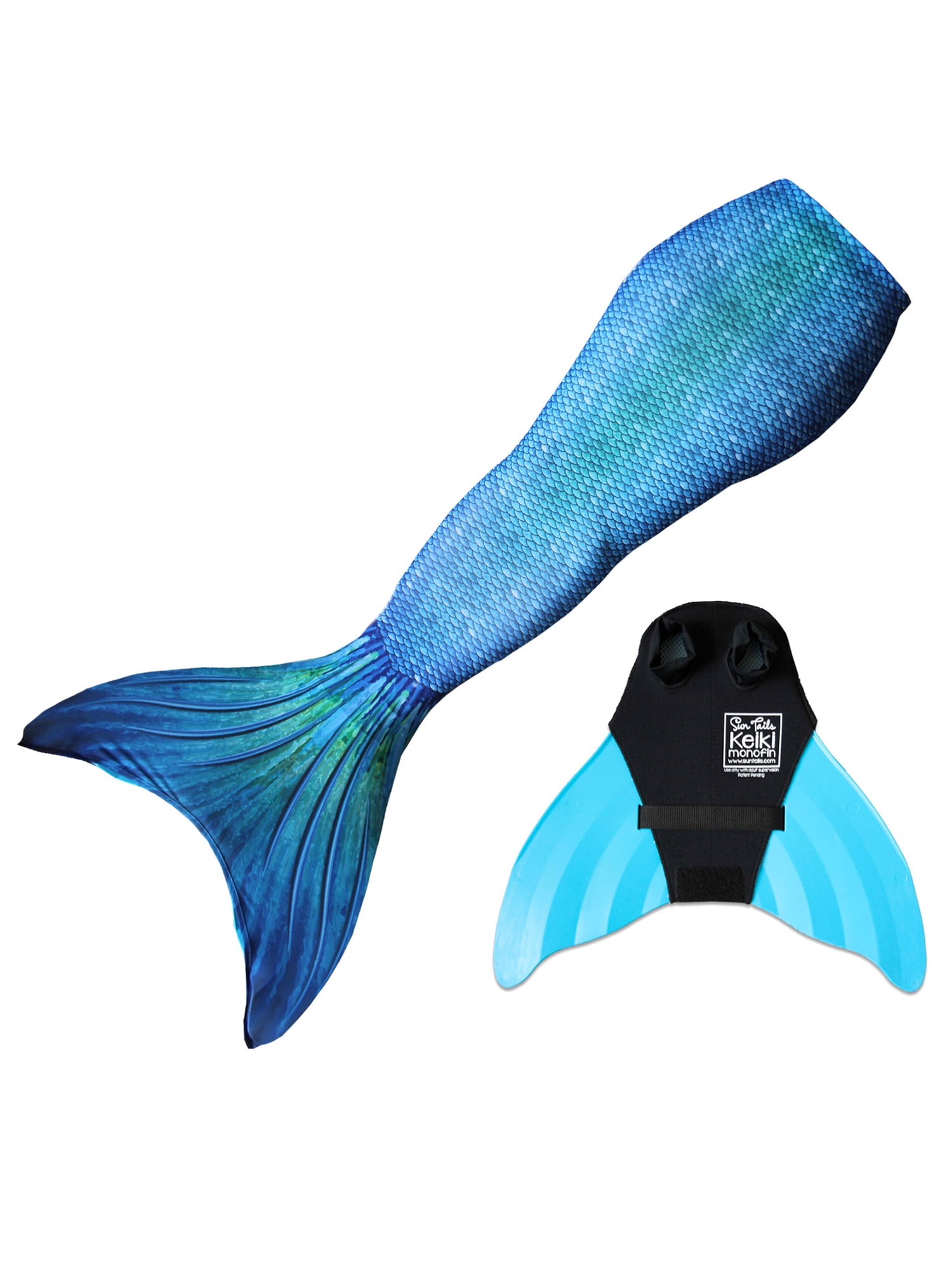 Sun Tail Mermaid Swim Set Blue Lagoon Mermaid Tail Turquoise Monofin