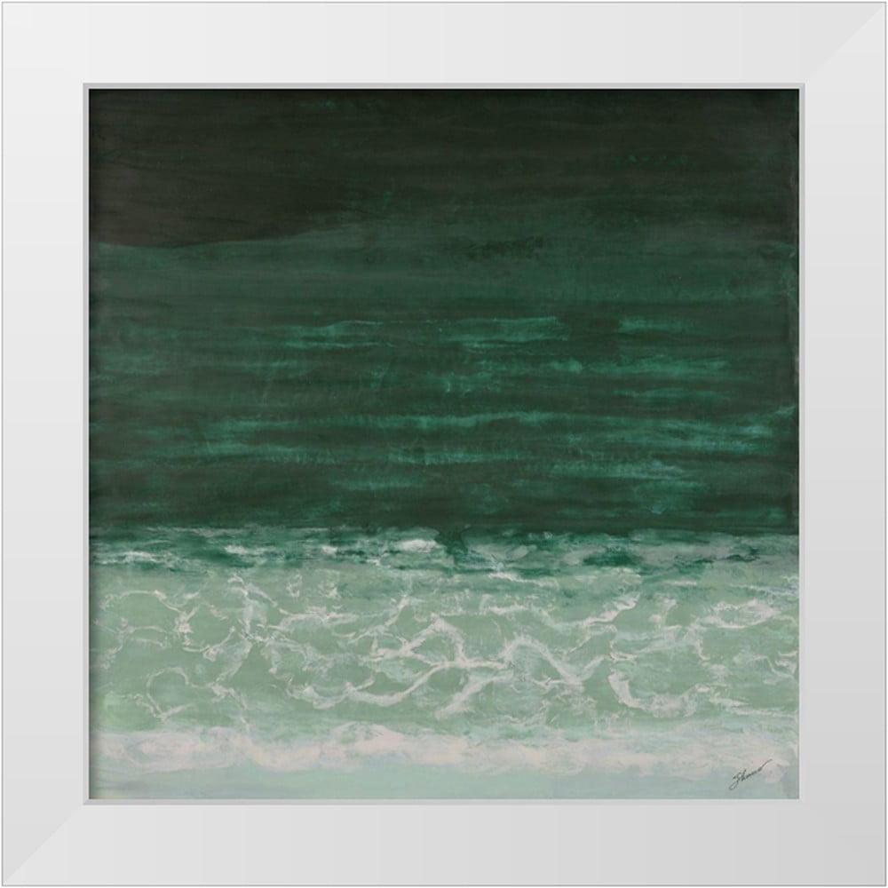 Shanti, Shima 20x20 White Modern Wood Framed Museum Art Print Titled ...