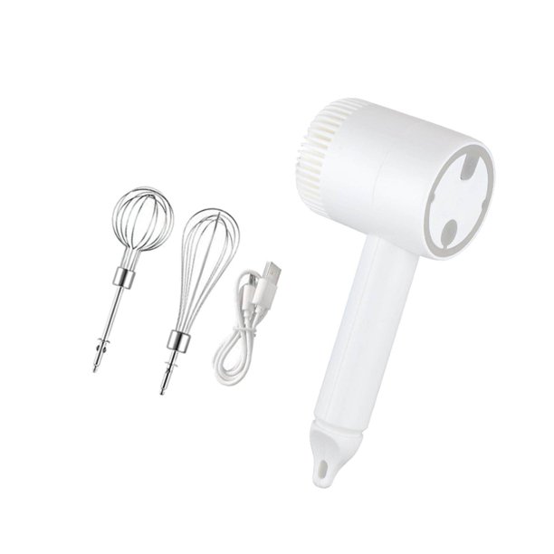 Mini Hand Mixer USB Rechargeable Compact Portable for Cappuccino Cake ...