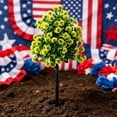 HAJAGP Artificial Ball Topiary Tree for Garden Decor (Yellow) - Walmart.com