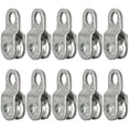 10 Pack Small Snatch Cable Pulley Block for 6mm / 0.23 Inch Wire Rope ...