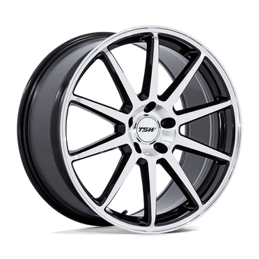 Tsw Tremblant 19X9.5 5X120 20Et 72.1Cb Gloss Black W/ Mirror Cut Lip ...