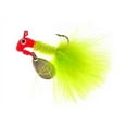 Road Runner Marabou Underspin Jig Fluorescent Red/Chartruese 1/16 oz ...