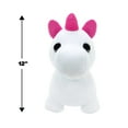 Adopt Me! Neon Unicorn LED Stuffed Animal - Glowing Plushie with Three ...