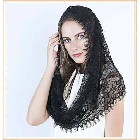 Spanish style lace traditional retro inspired infinite shape turban ...