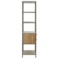SAFAVIEH Jola 5 Shelf 1-Drawer Etagere Rustic Oak/ Gunmetal - Walmart.com