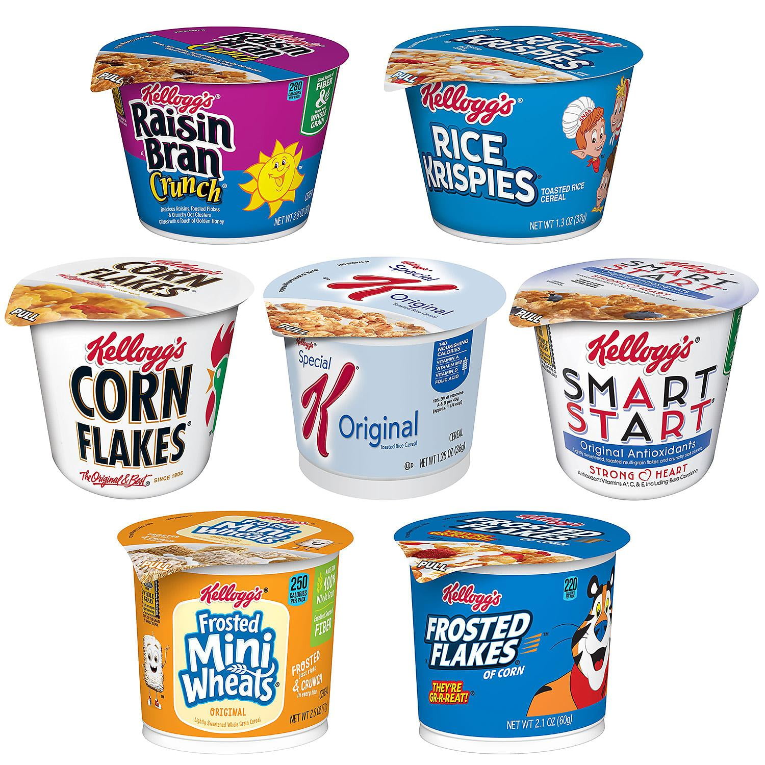 Kelloggs Classic Cereal In A Cup Assortment Pack 60 Ct Walmart