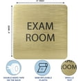 ADA CENTRAL SIGNS - 6" X6" Exam Room 6 Sign - ADA Compliant Tactile ...