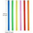 100 Pcs Jumbo Smoothie Straws,Colorful Disposable Wide-mouthed Large ...