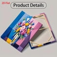 Modern Abstract Multicolor Tulip Flower Wall Art - Pink Blue Purple ...