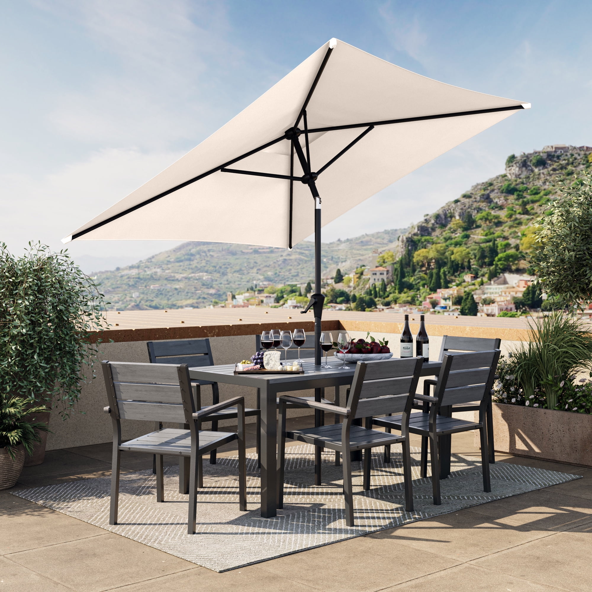 Click here for Corliving 6.5ft X 6.5ft Square Tilting Outdoor Mar... prices