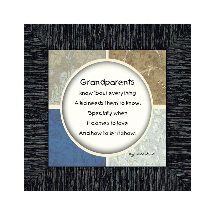 Grandparent's Day Gift, Picture Framed Poem from Grandchild, 6x6 75505 ...