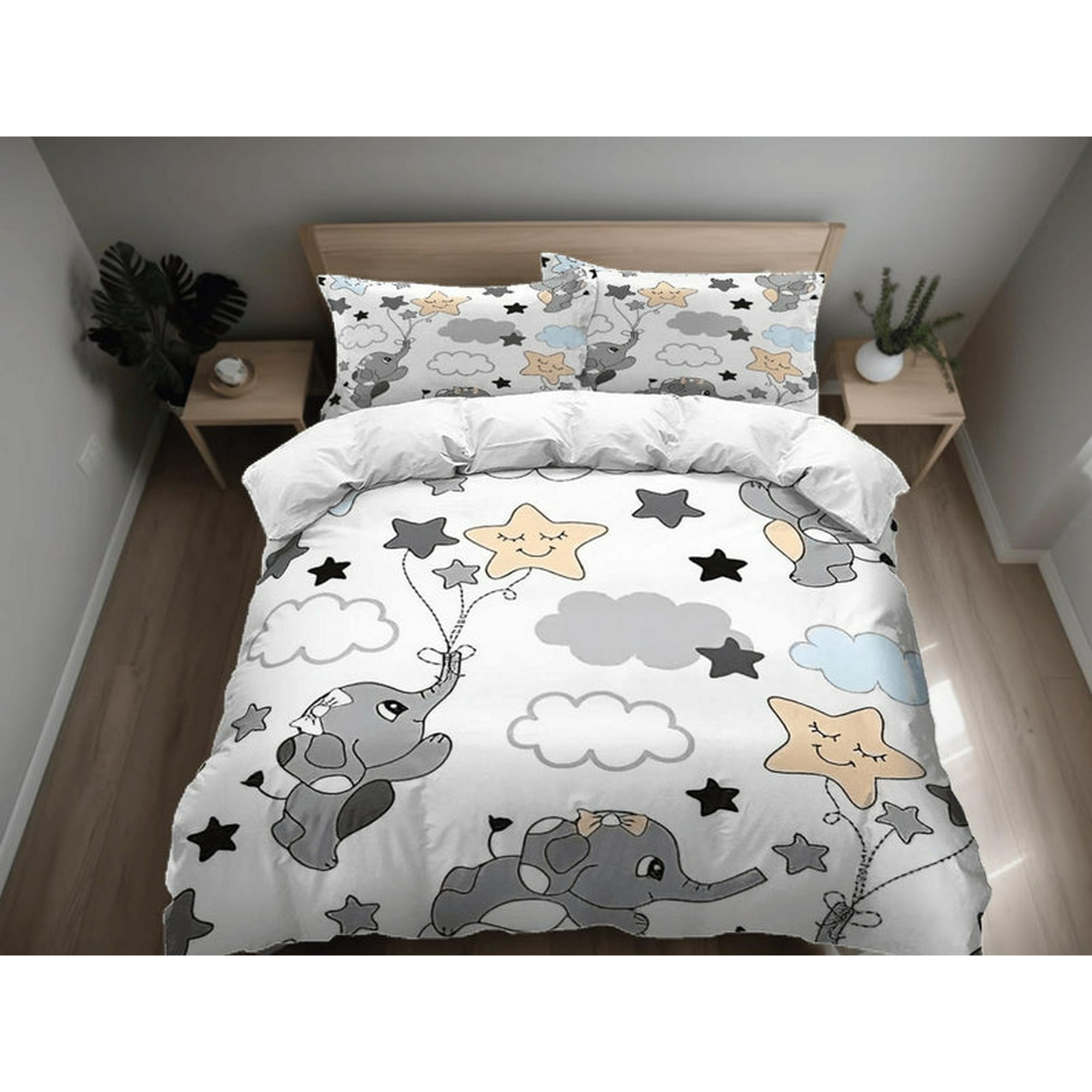 Click here for Tohot Flying Elephant Reaching The Stars Bedding C... prices