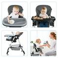 AILEEKISS Foldable, Portable Baby High Chair with Adjustable Straps ...