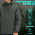Camel Crown Packable Men's Rain Jacket Waterproof Shell Jacket ...
