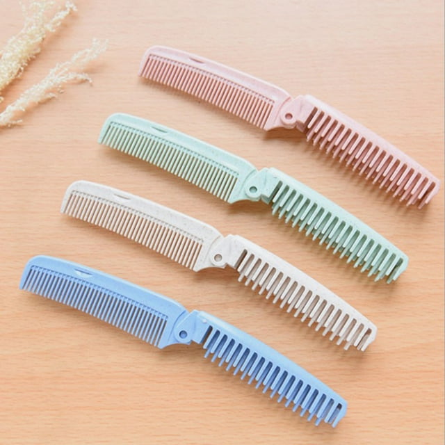 Warkul Portable Travel Folding Comb Compact Pocket Hair Comb Double ...