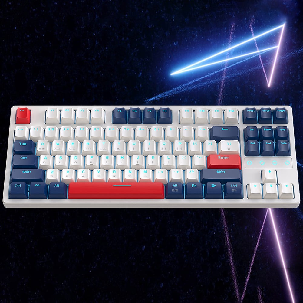 K87 Gaming Keyboard Korean RGB Silent Keyboard Wired Keypad for PC ...