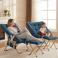 Comfy Saucer Chair, Foldable Living Room Chairs, Soft Faux Fur Lounge ...