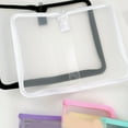 Clear Zippered Receipt Case Water Resistant Document Organiser Small ...