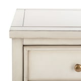 SAFAVIEH Toby Nightstand With Storage Drawers White Birch - Walmart.com