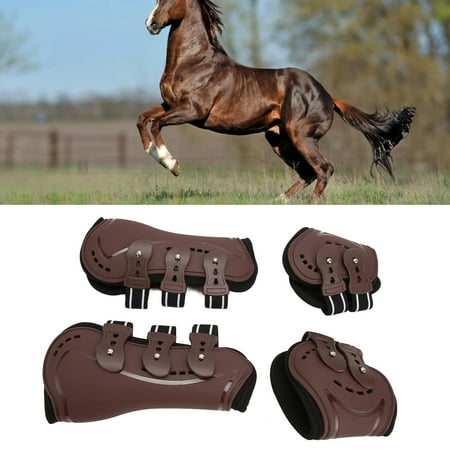 Horse Tendon Boots, PU Shell Tendon Fetlock Brace Guard Boots Horse Leg ...