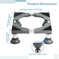 Universal Washing Machine Base Stand with Adjustable Height, Laundry ...