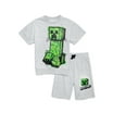 Minecraft Kids 3-Piece Outfit: T-Shirt, Tank Top, Shorts Set (Sizes 4 ...