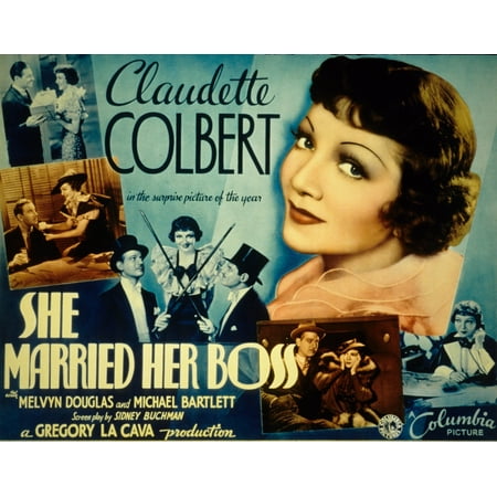She Married Her Boss Claudette Colbert Melvyn Douglas Michael Bartlett ...