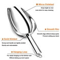 Vesteel 12 Oz Stainless Steel Scoop for Ice, Candy, Flour, Sugar ...